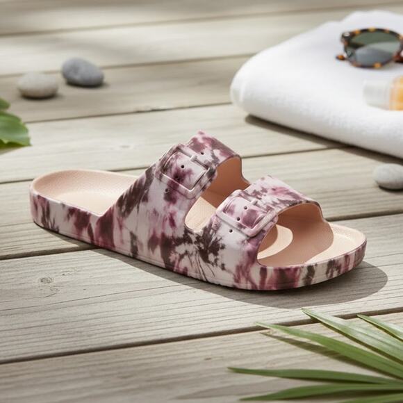 Freedom Moses | Shoes | Freedom Moses Joplin Camel Slide Sandal Pink ...